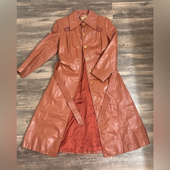 Berman Buckskin | Jackets & Coats | Cowboy Style Leather Trench Coat ...